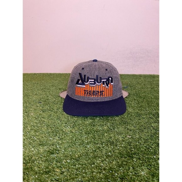 P-Cap | Accessories | Vintage Auburn Tigers Hat Cap Snap Back Gray Blue ...